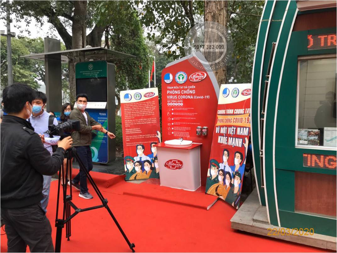 Booth quảng cáo của Lifebuoy trên khắp các tỉnh thành